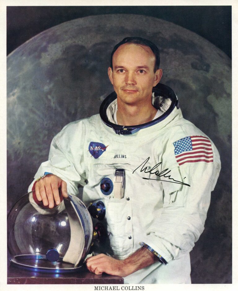 Apollo 11, Michael Collins, Official Portrait in Space Suit | NASA ...